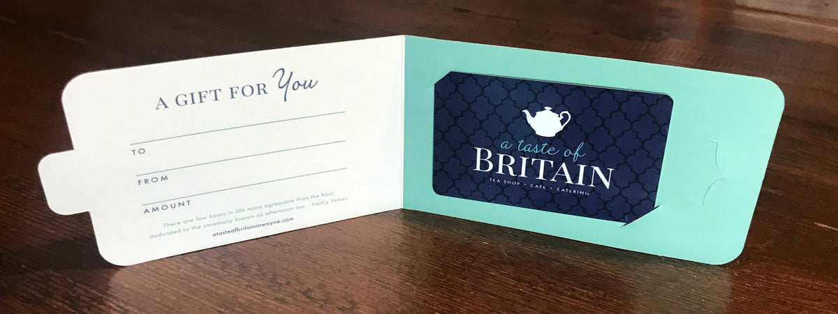 Physical Gift Cards – A Taste of Britain